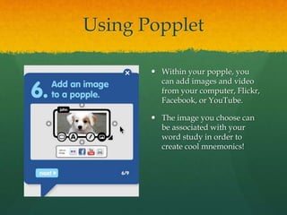 Learning How to Use Popplet for Word Study | PPTX