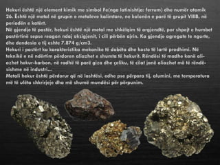 HEKURI: HISTORIA, INDUSTRIA DHE PERPUNIMI I TIJ | PPTX