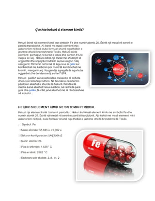 PROJEKT/KIMI •HEKURI SI ELEMENT KIMIK | DOCX