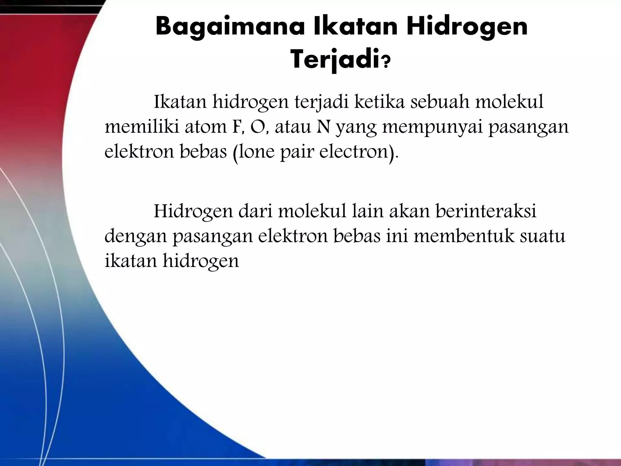 IKATAN HIDROGEN | PPTX
