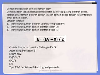 bentuk molekul | PPTX