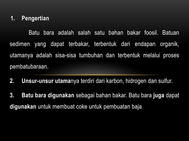 Kimia XII SMK Komposisi Gas Alam, Minyak Bumi dan Batu Bara | PPT