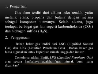 Kimia XII SMK Komposisi Gas Alam, Minyak Bumi dan Batu Bara | PPTX