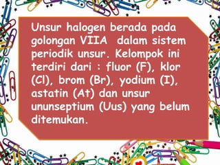 Kimia- halogen | PPTX