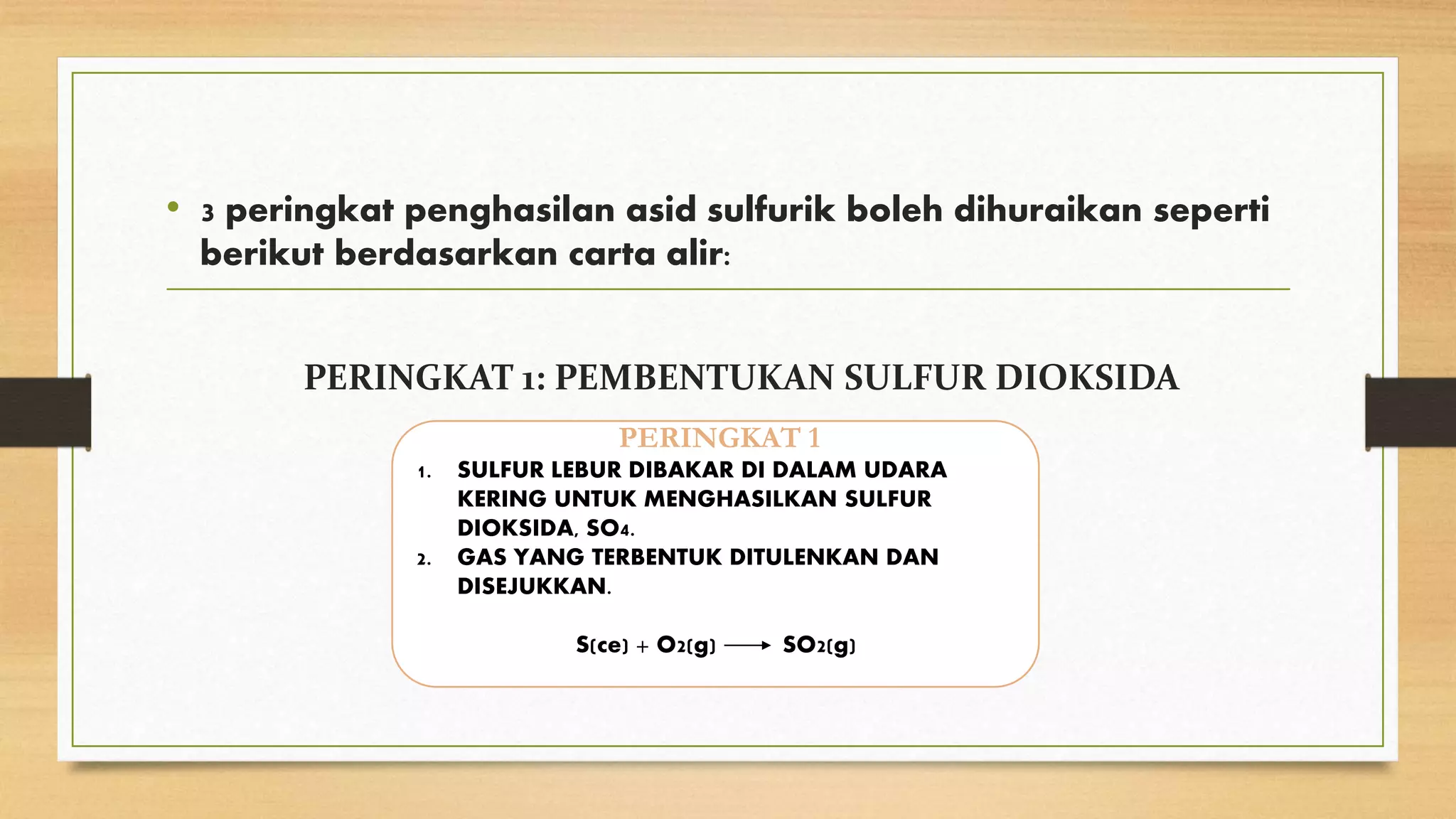 Bahan Buatan Dalam Industri (Asid Sulfurik) (Kimia) | PPTX
