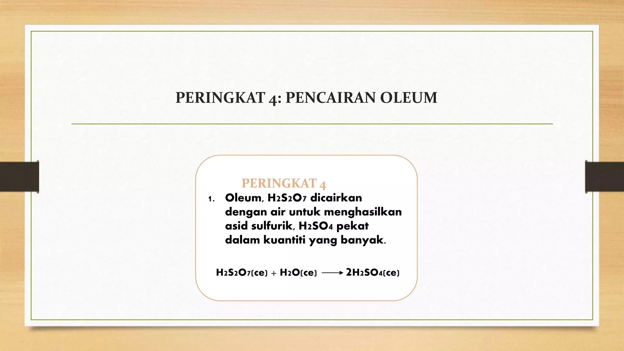 Bahan Buatan Dalam Industri (Asid Sulfurik) (Kimia) | PPTX