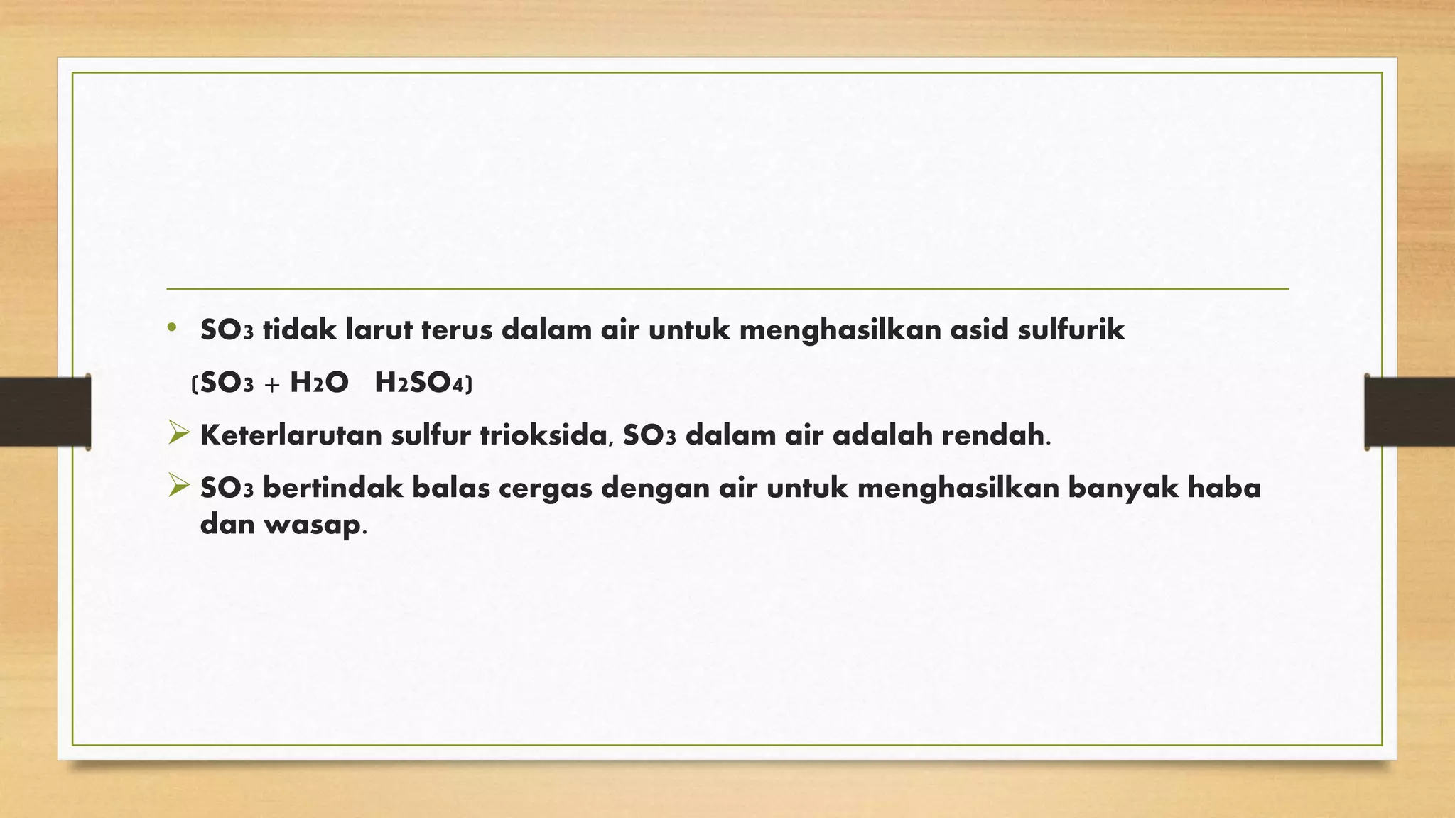 Bahan Buatan Dalam Industri (Asid Sulfurik) (Kimia) | PPTX