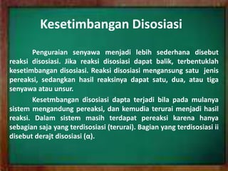 Teori Kesetimbangan Kimia | PPTX