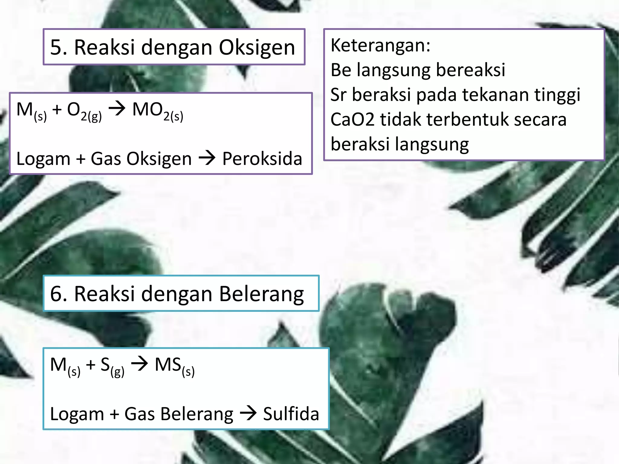 Kimia - Logam Alkali Tanah | PPTX