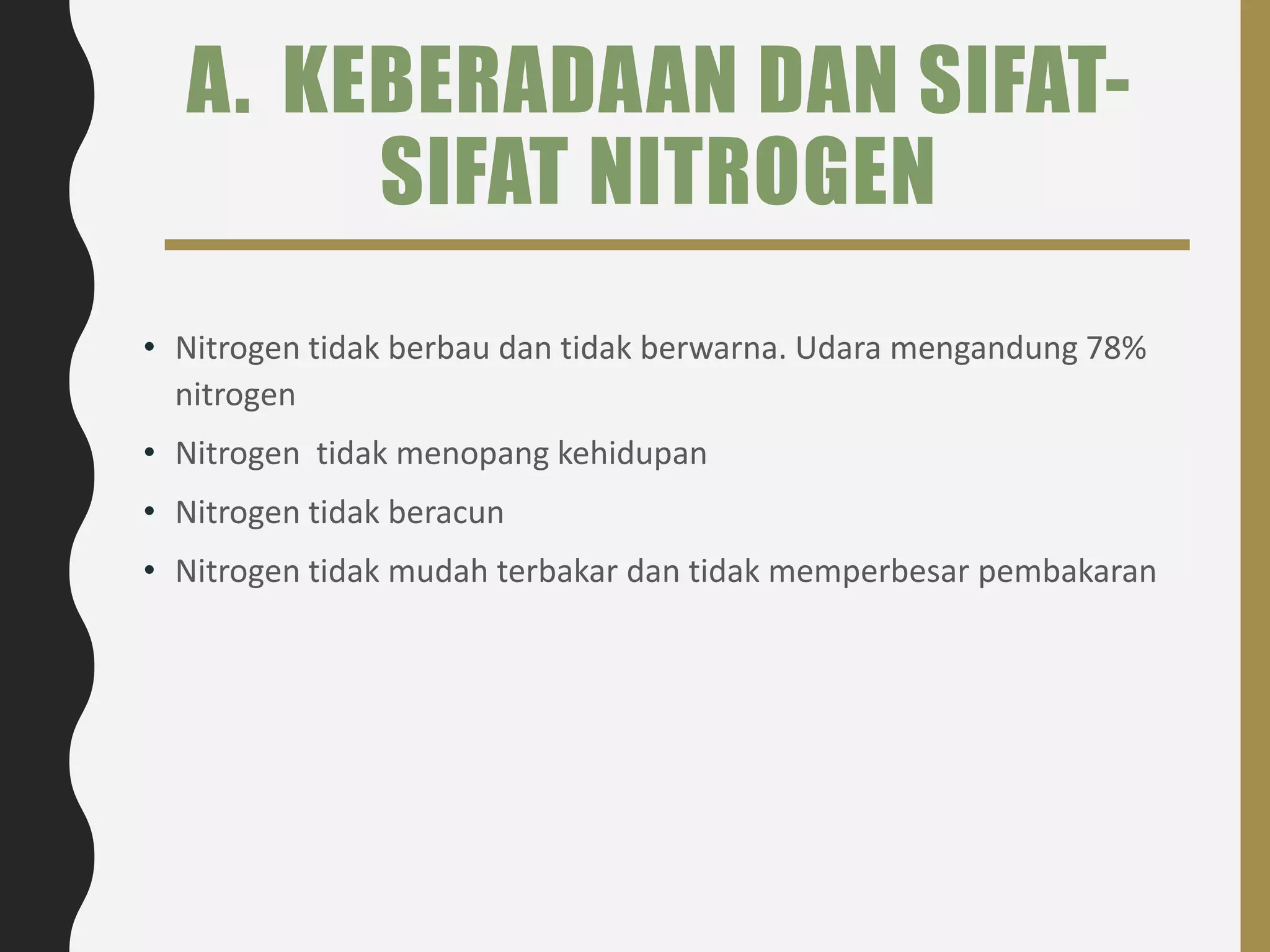 KIMIA UNSUR: Nitrogen dan Oksigen | PPTX