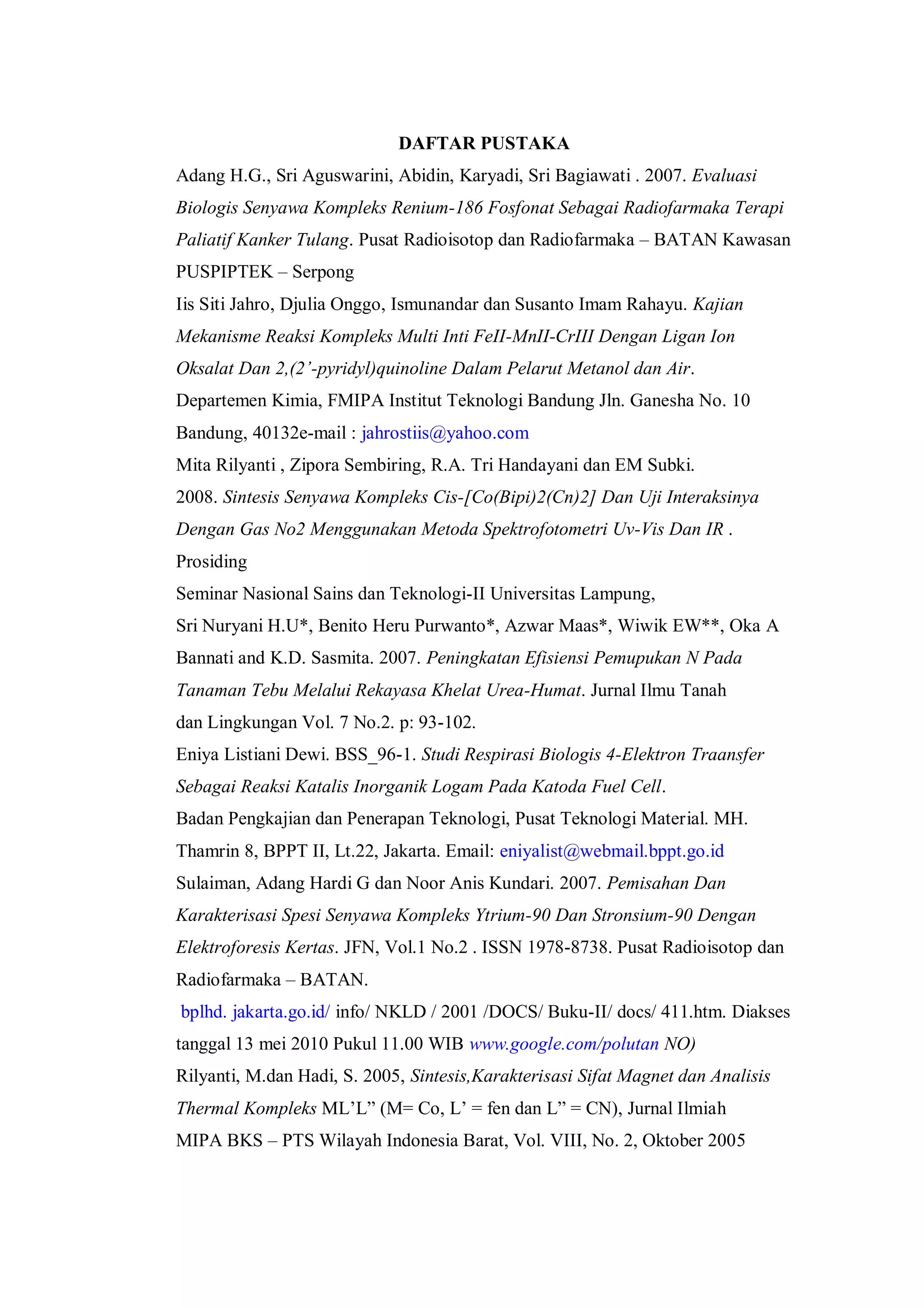 Kimia anorganik (senyawa komplek) (1) | PDF