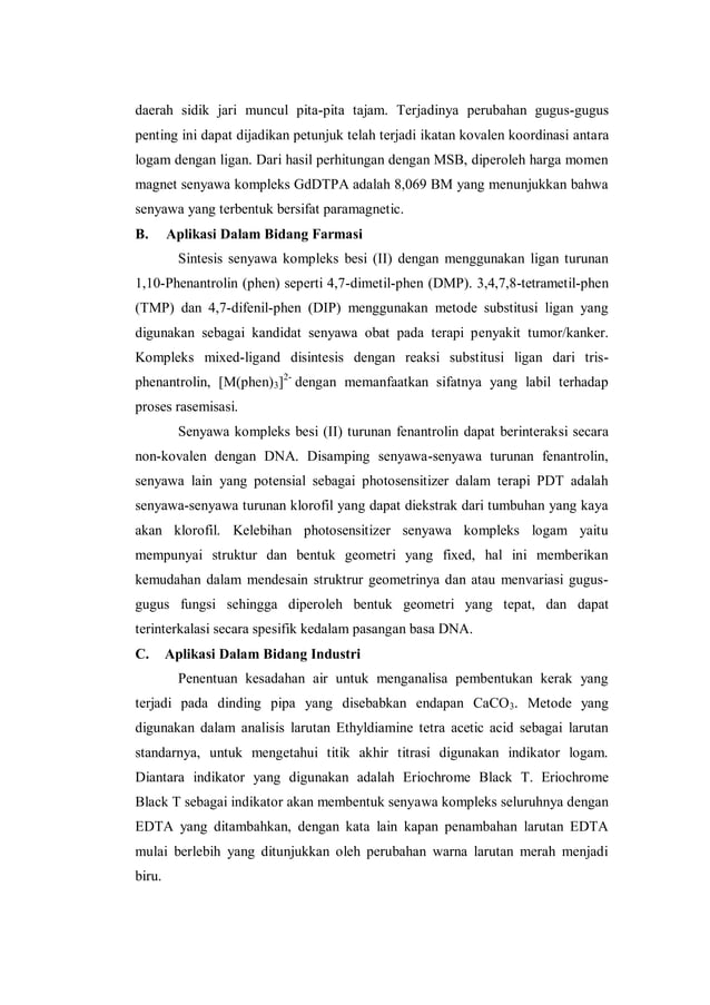 Kimia anorganik (senyawa komplek) (1) | PDF