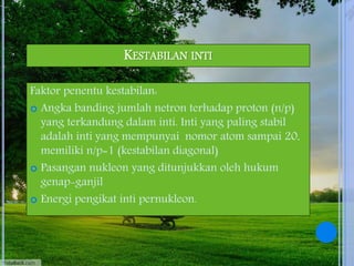 Kimia inti dan radiokimia | PPTX