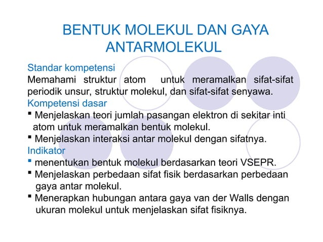 Kimia Bentuk Molekul Berdasarkan Teori VSEPR.ppt