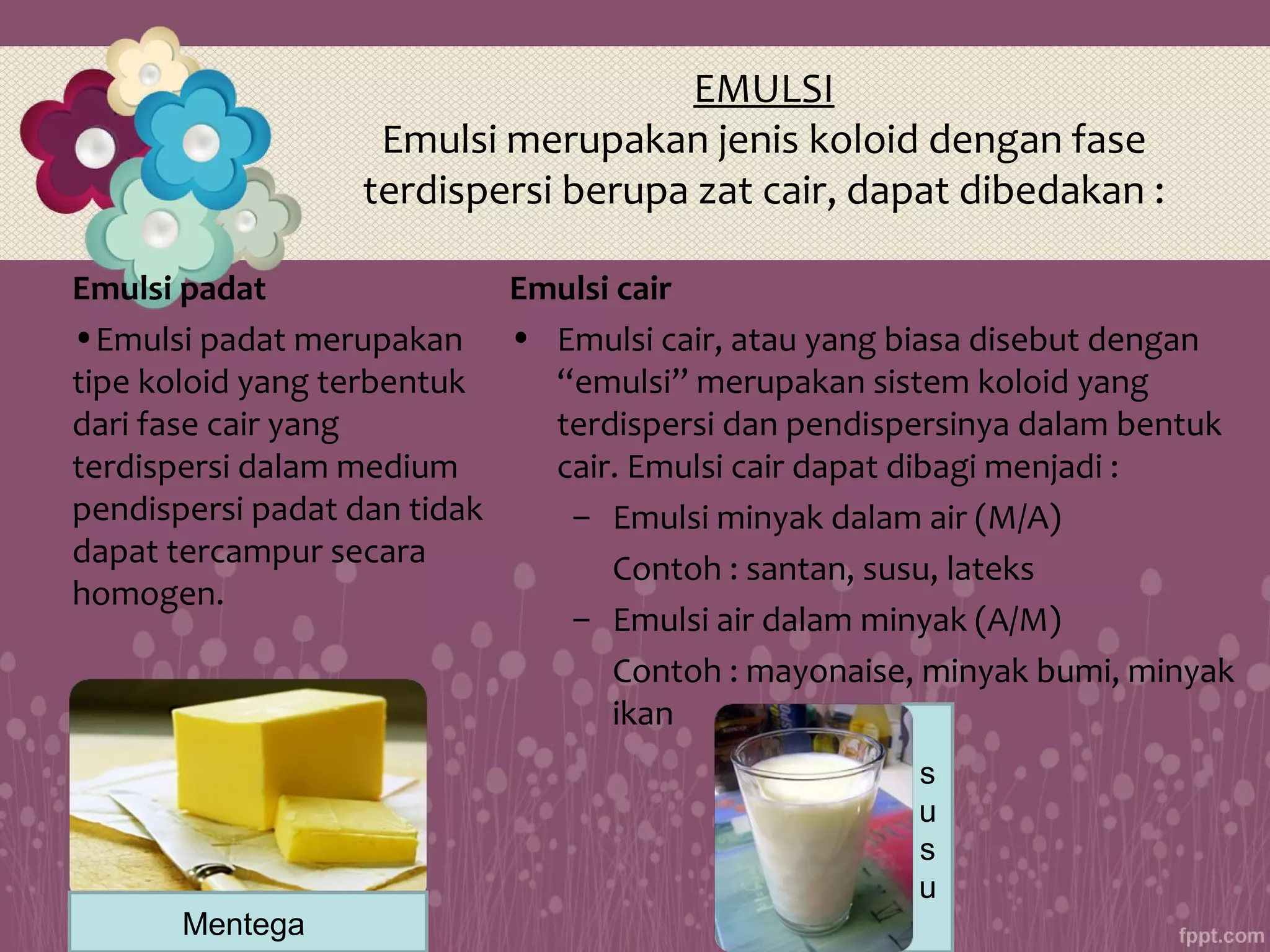 Sistem Koloid (Pelajaran Kimia kelas XI Kurikulum K-13) | PPT