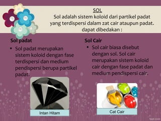 Sistem Koloid (Pelajaran Kimia kelas XI Kurikulum K-13) | PPT