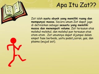 Kimia-Struktrur dan komposisi zat SMA kelas X | PPTX