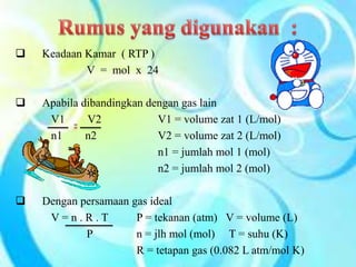 menentukan volume (kimia) | PPTX