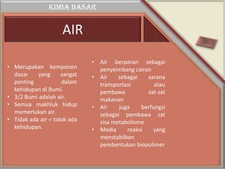 Kimia air | PPTX