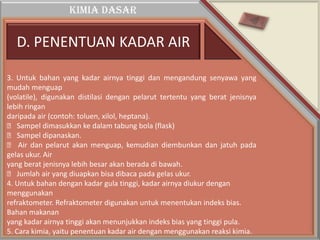 Kimia air | PPTX