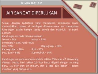 Kimia air | PPTX