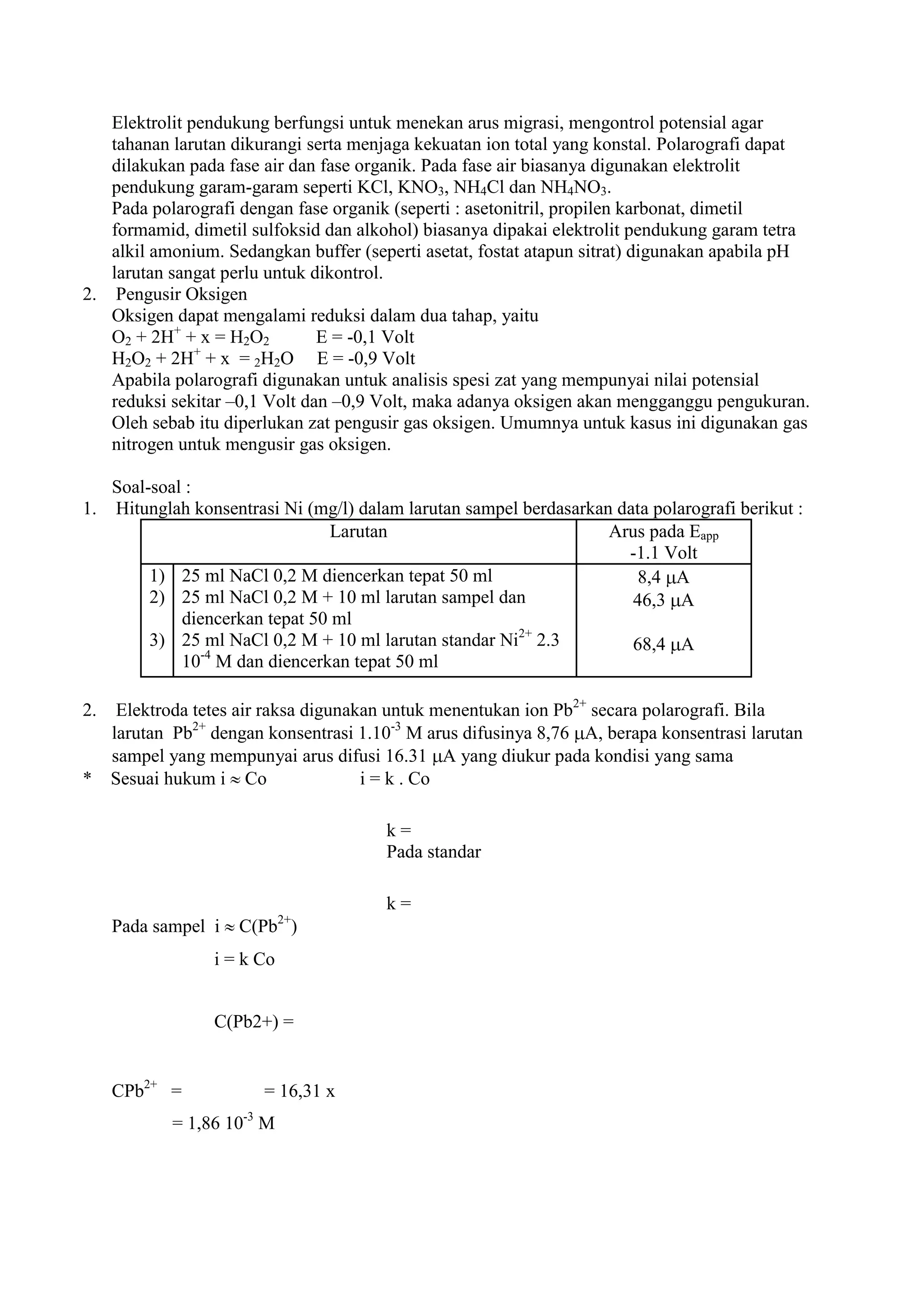 Kimia analisa instrument | DOCX