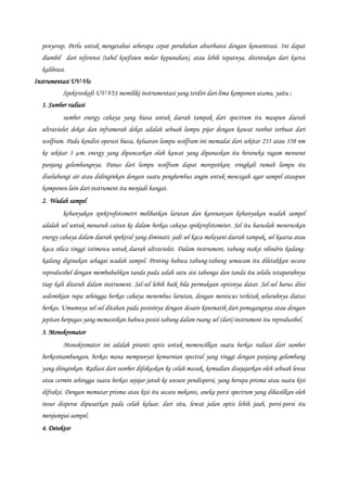 Kimia analisa instrument | DOCX