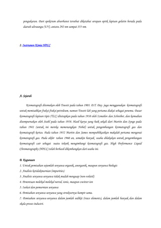 Kimia analisa instrument | DOCX