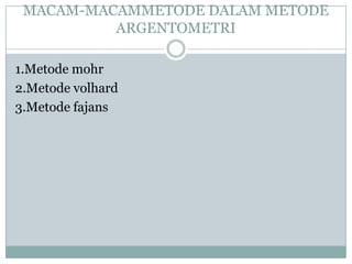 Kimia analisa kelas d | PPTX