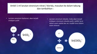 Kimia analisis kation golongan iv | PPTX