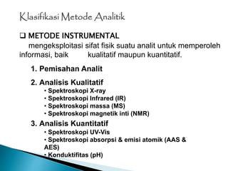 Kimia analitik | PPT