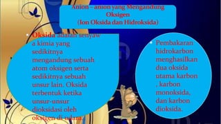 Kimia anion | PPTX