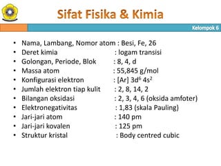 Kimia anorganik 2 unsur transisi golongan viii b | PPTX