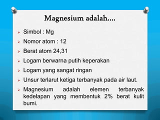 Magnesium | PPTX