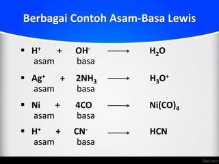 [Kimia] Asam Basa Lewis | PPTX
