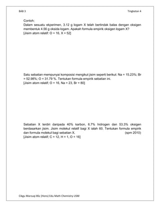 Formula dan persamaan kimia | PDF