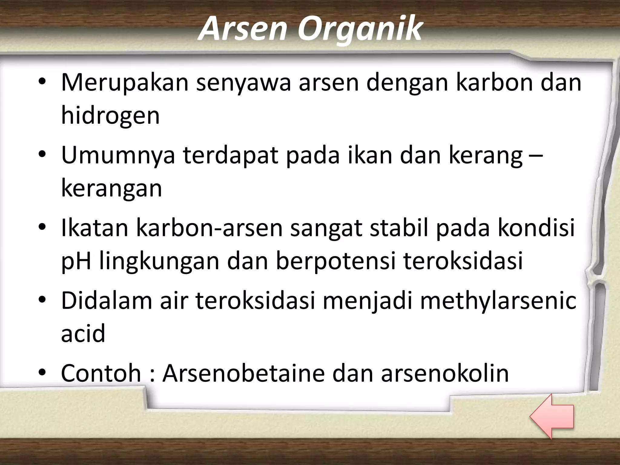 Kimia bahan galian batu arsen | PPTX