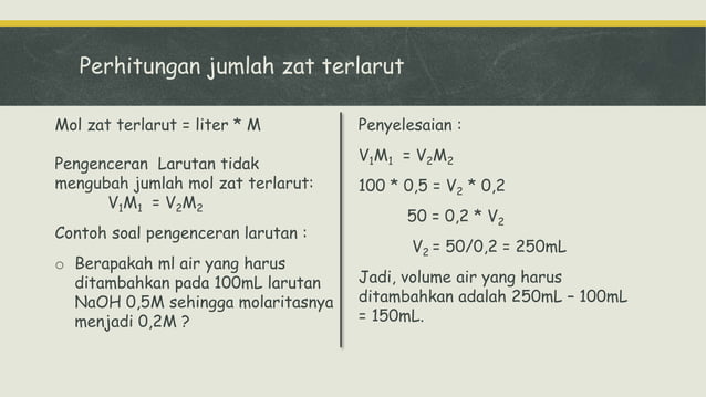 Matakuliah Kimia Larutan yang membahas tentang sifat-sifat larutan | PPT