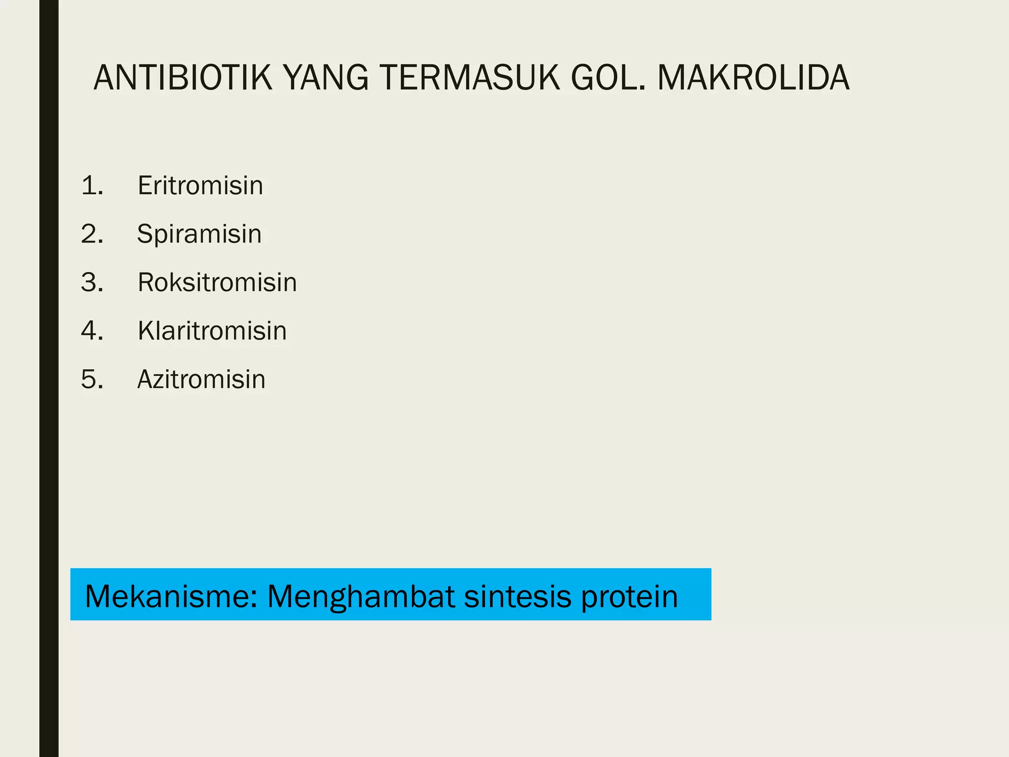 Antibiotik beta Laktam dan Makrolida - Kimia Farmasi 1 | PDF