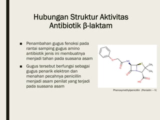Antibiotik beta Laktam dan Makrolida - Kimia Farmasi 1 | PDF
