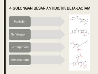 Antibiotik beta Laktam dan Makrolida - Kimia Farmasi 1 | PDF