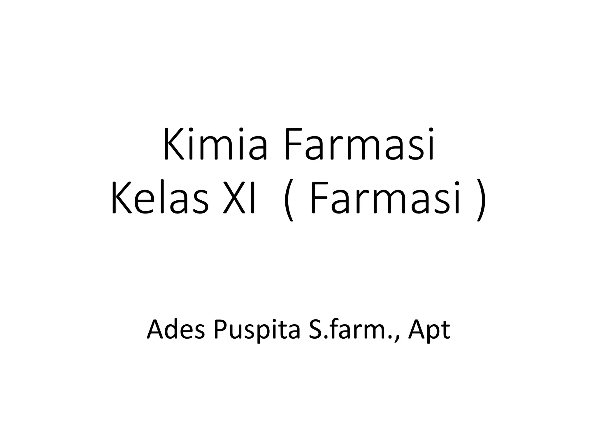 Kimia Farmasi ( senyawa hidrokarbon kelas xi ).pptx