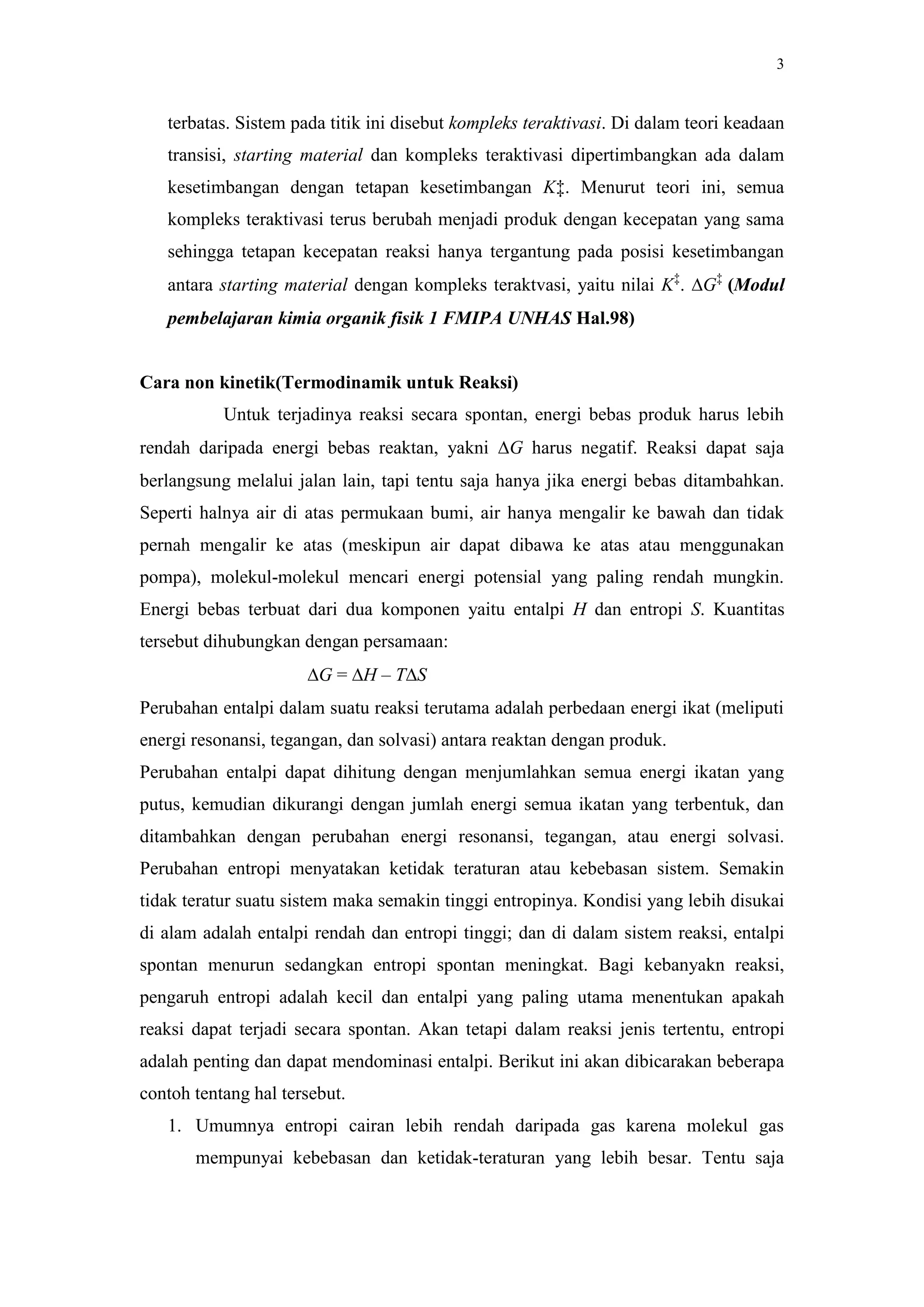 Kimia Fisika Mekanisme Reksi | PDF