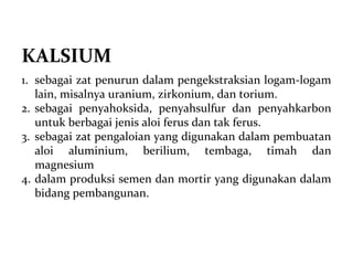 Kimia golongan IIa alkali tanah | PPT