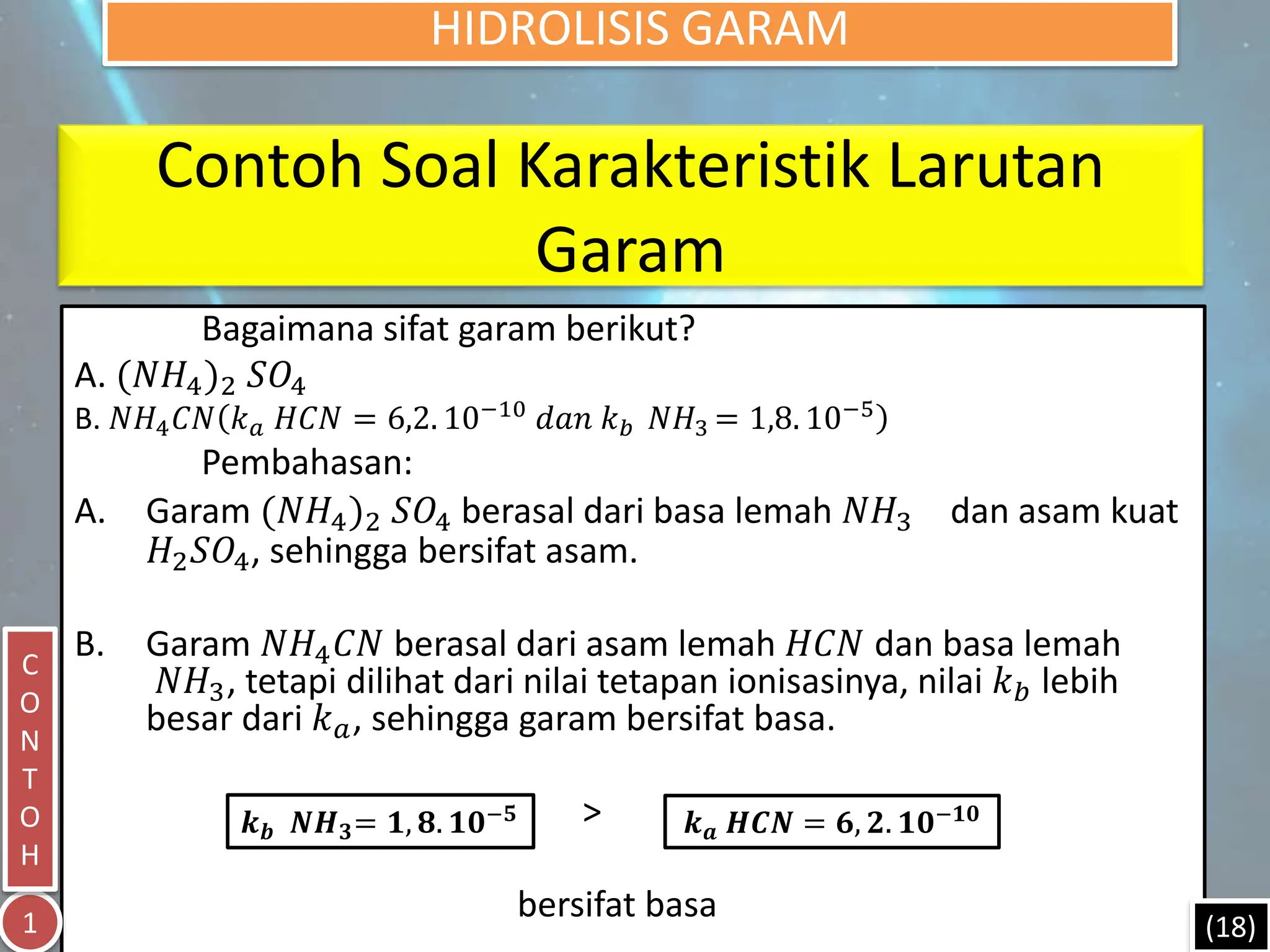 KIMIA_HIDROLISIS_GARAM DAN HUBUNGAN DENGAN ASAM DAN BASA.pptx