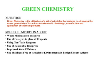 Kimia Hijau Green chemistry materi kimia hijau | PPT
