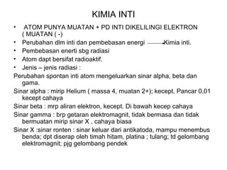 Kimia inti | PPT