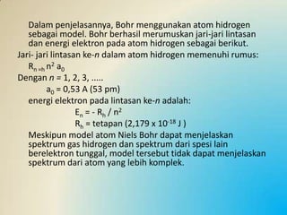 Teori Kuantum dan Model Atom Bohr | PPTX
