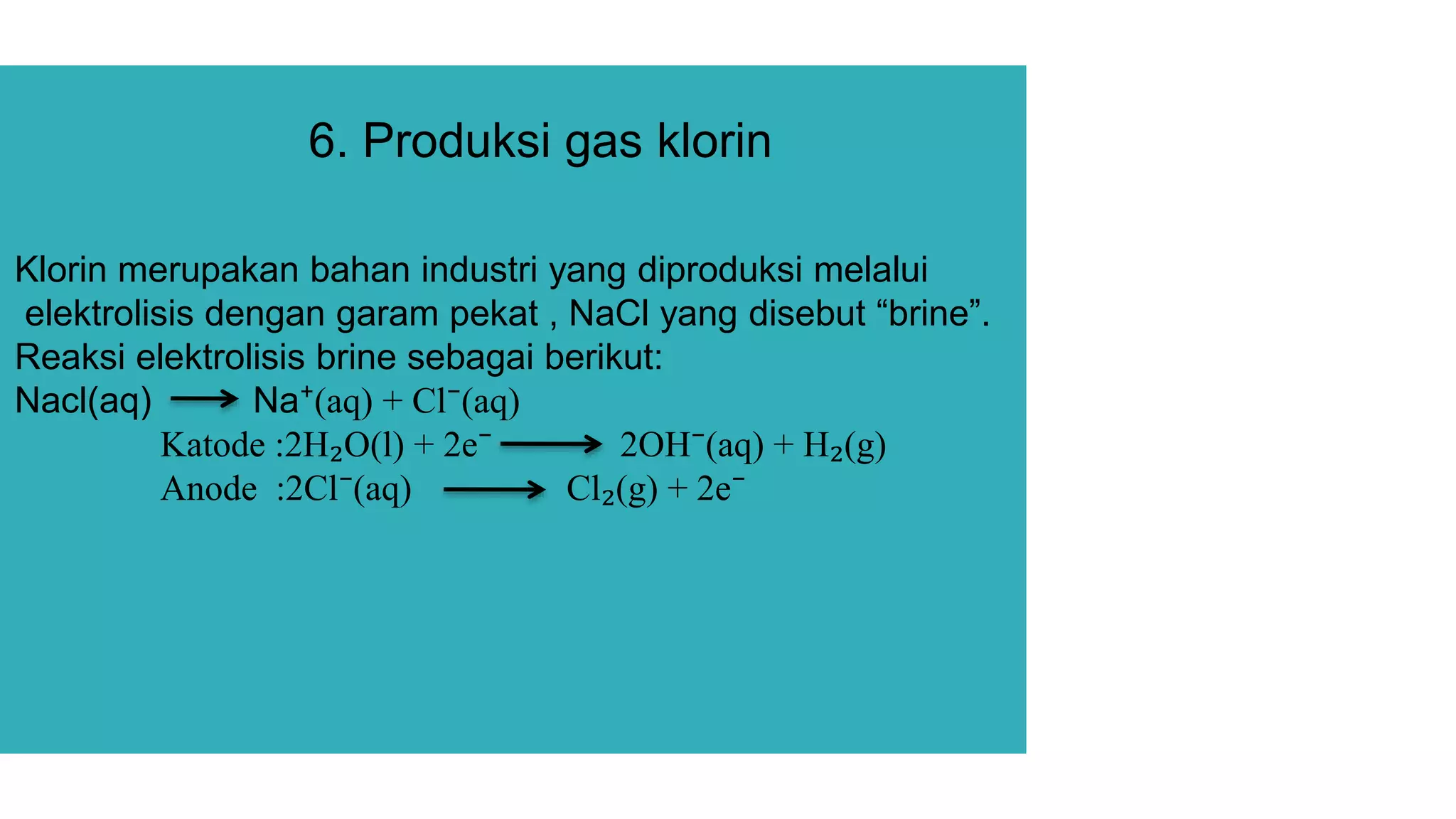 pengaplikasian sel elektrolisis dalam kehidupan sehari-hari | PPTX