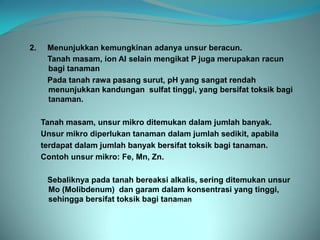 Dasar-Dasar Ilmu Tanah: kimia kesuburan tanah dan unsur hara tanaman | PDF